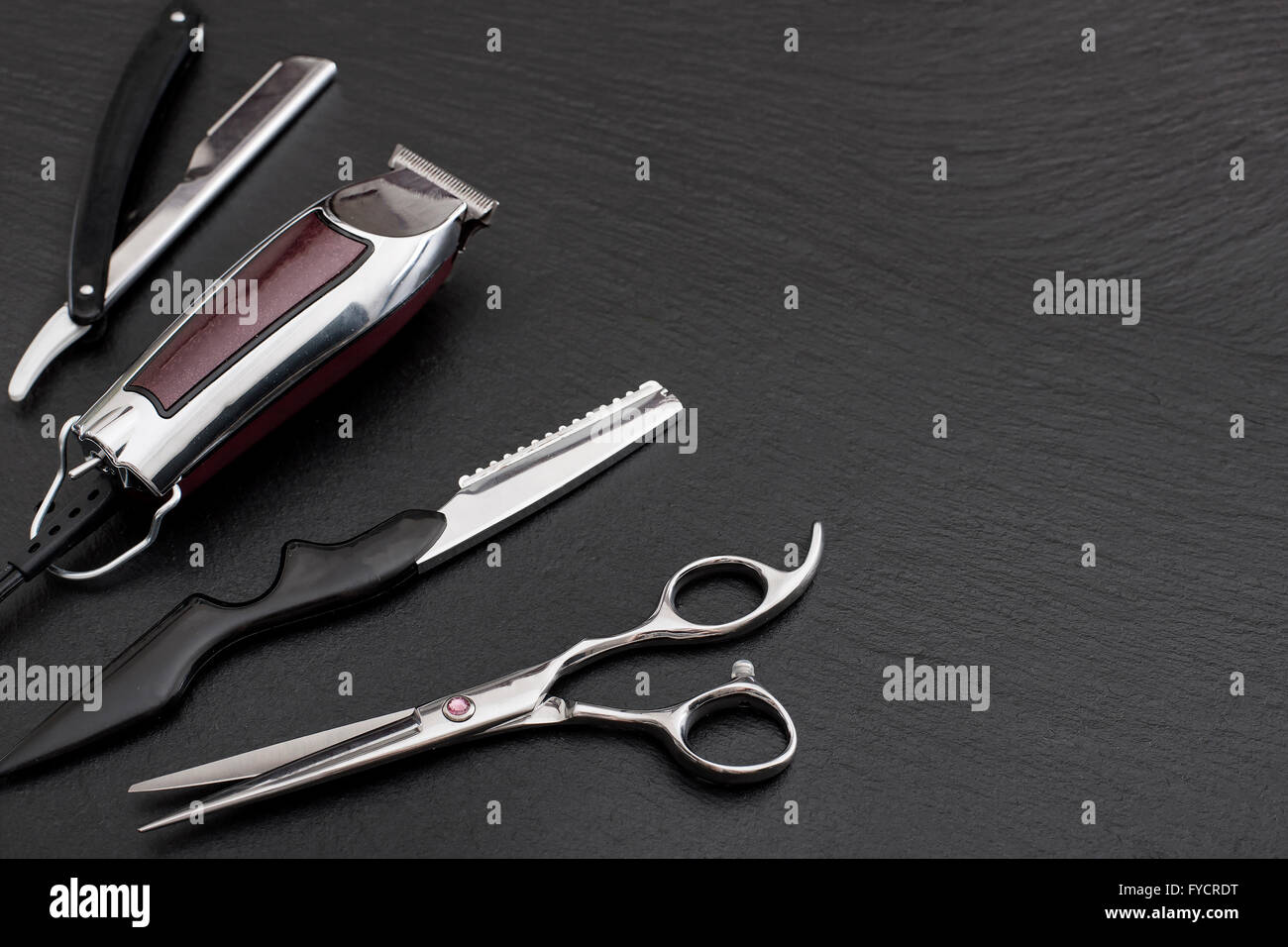 Barber shop tools hi-res stock photography and images - Alamy
