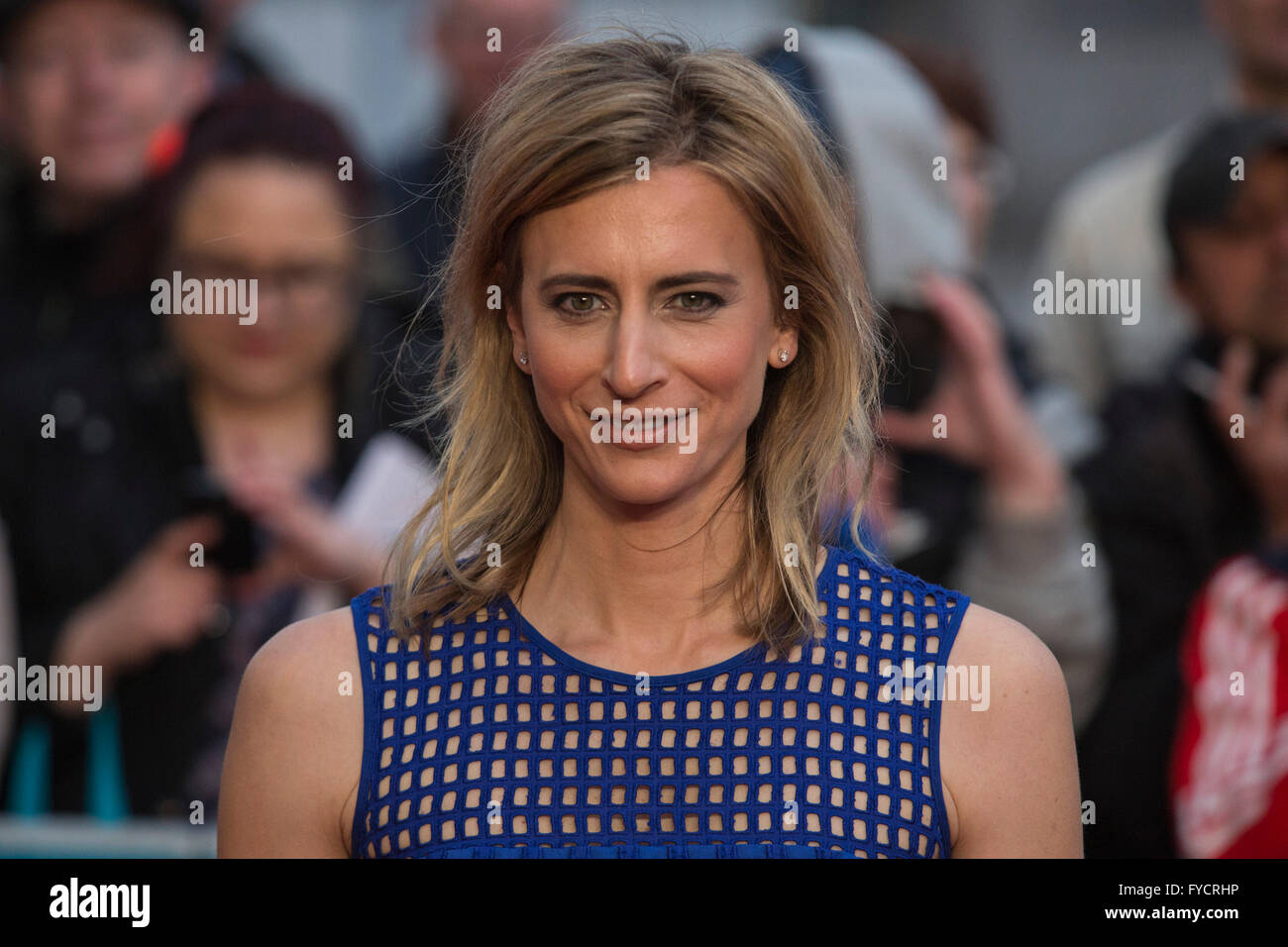 London, UK. 25 April 2016. Actress Christy Meyer arrives for the UK ...