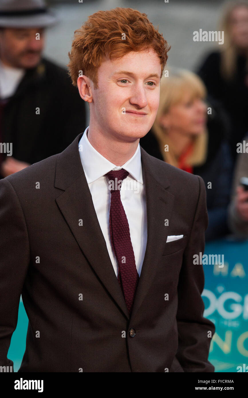 London, UK. 25 April 2016. Actor Will Merrick arrives for the UK ...