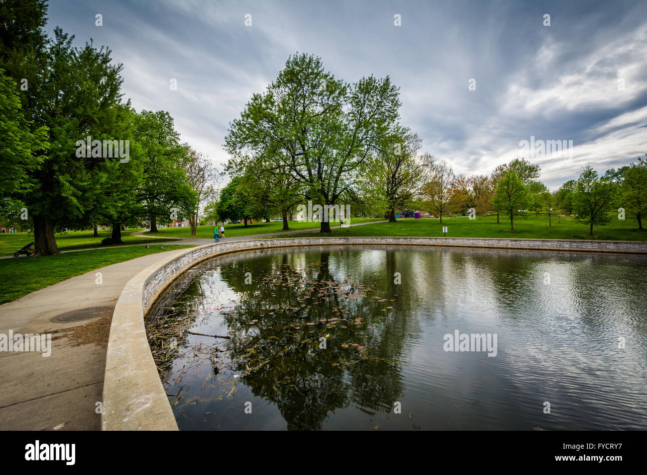 The lake at Patterson Park, in Baltimore, Maryland Stock Photo - Alamy