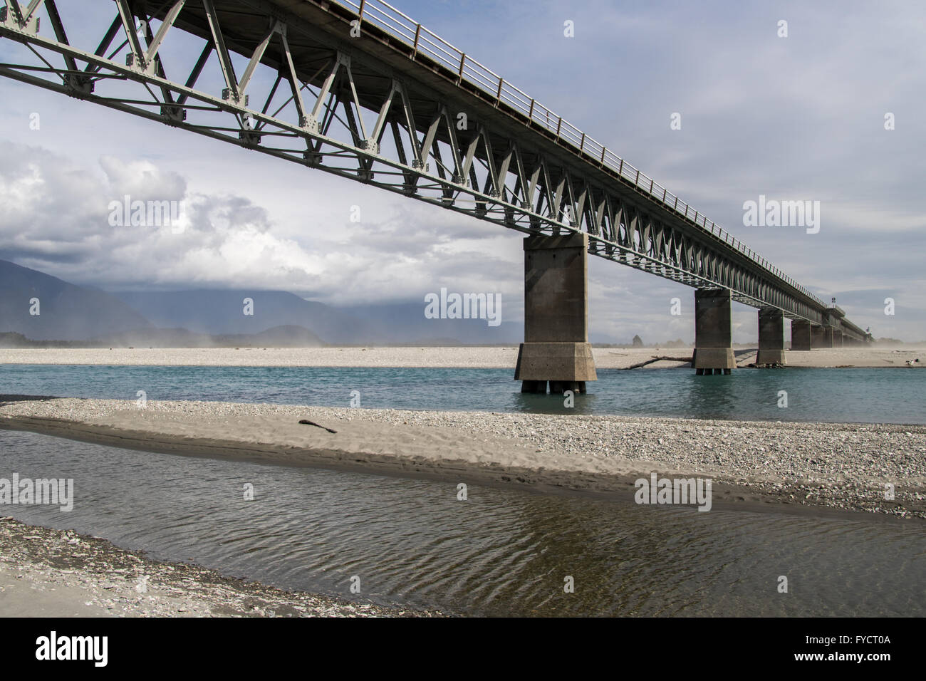 Haast River Bridge Stock Photo - Alamy