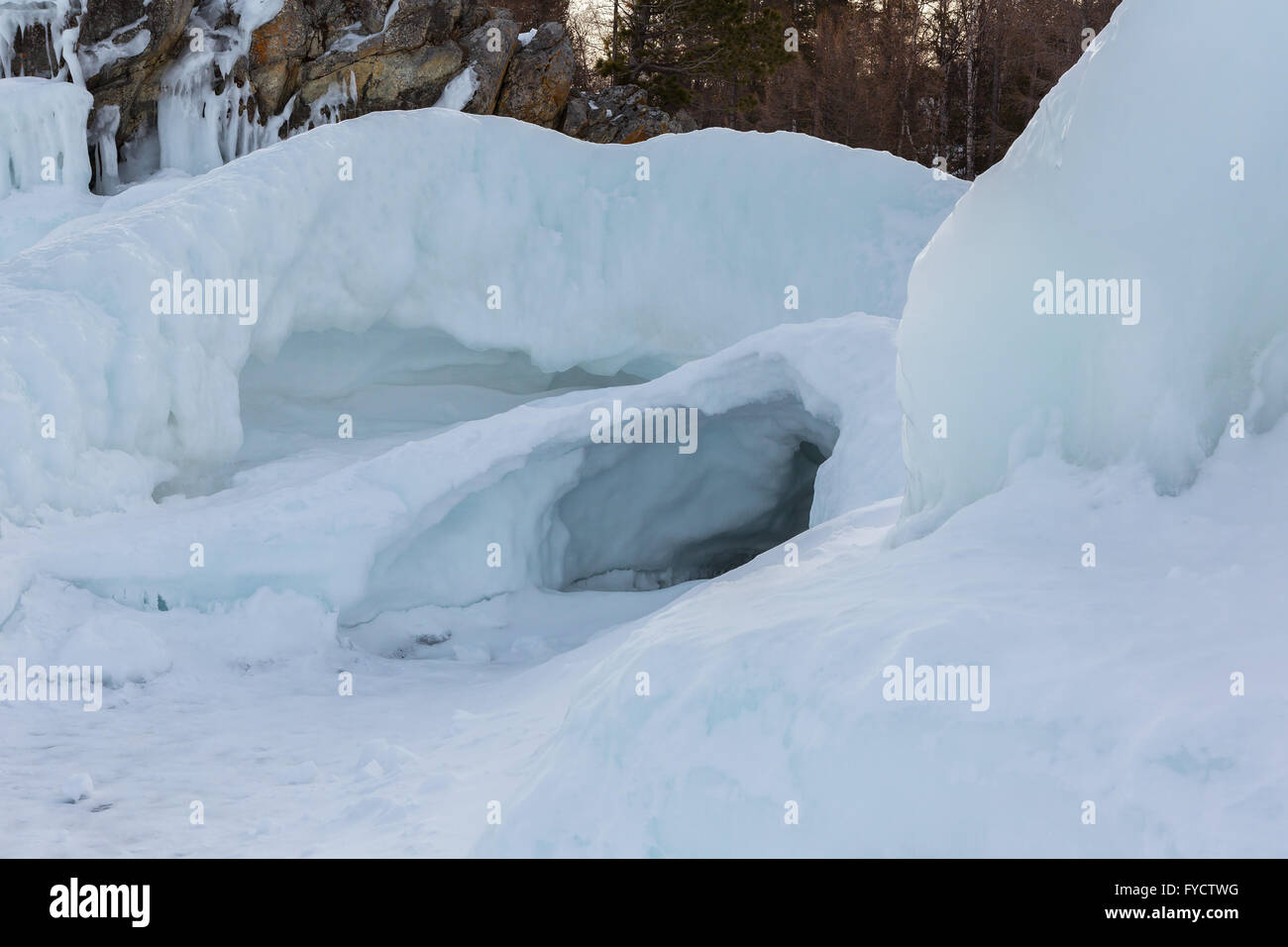 Snow caves of ice Stock Photo - Alamy