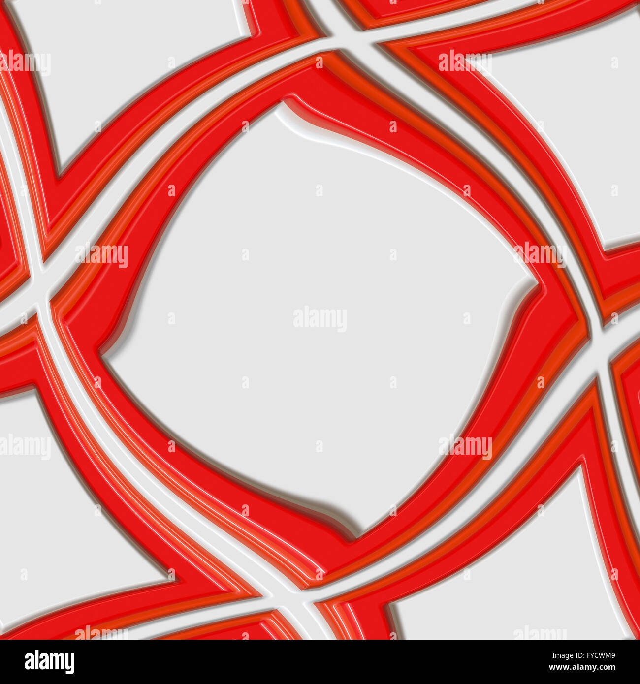 elegant bright red frame in symmetric curve Stock Photo - Alamy