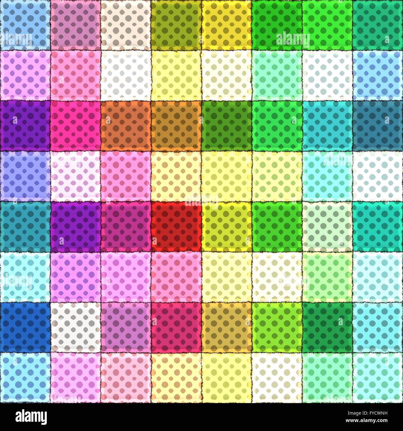 texture of many colorful bright square rags Stock Photo - Alamy