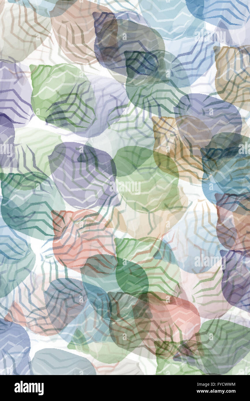 pattern with shells Stock Photo - Alamy