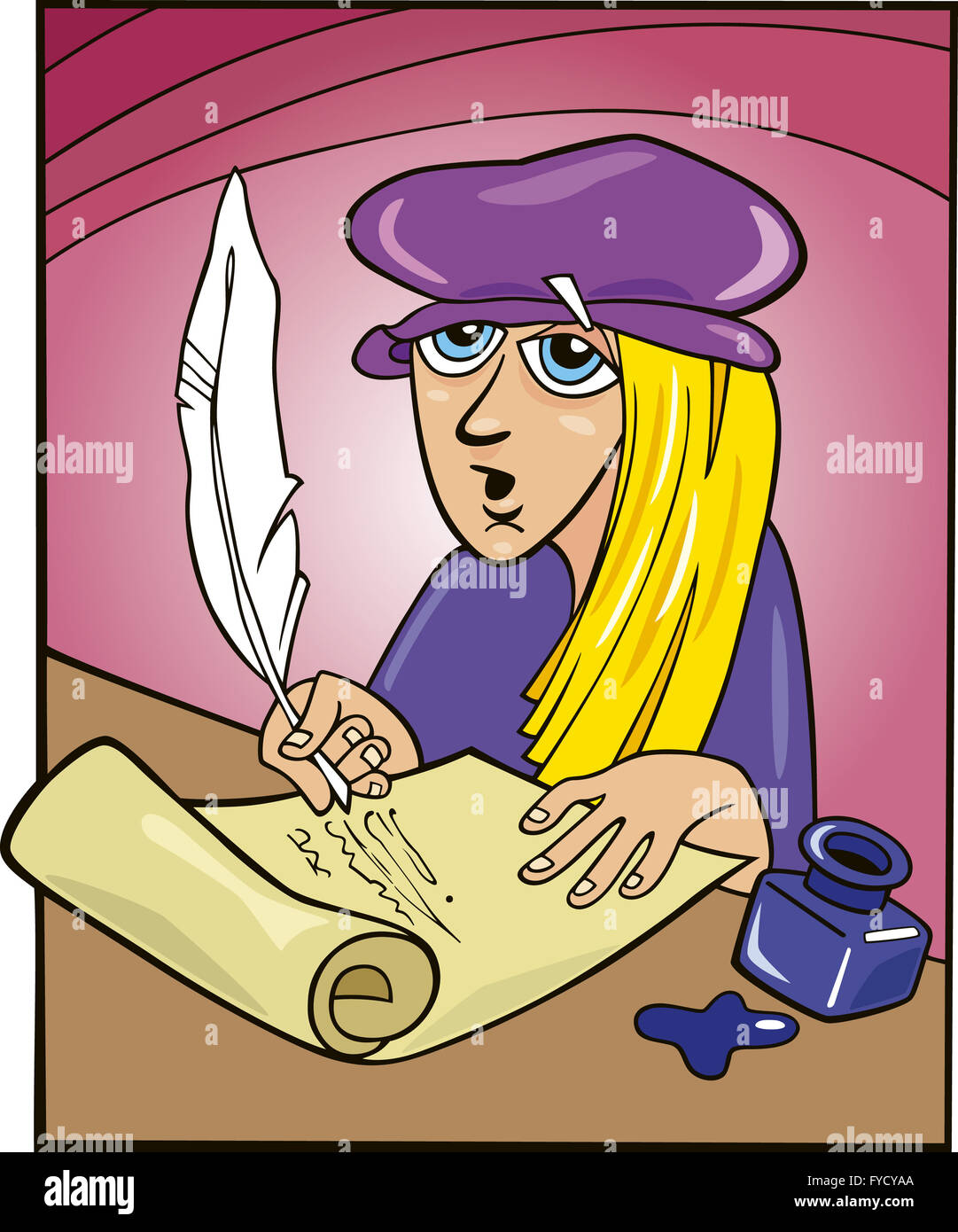 Caricature poem hi-res stock photography and images - Alamy