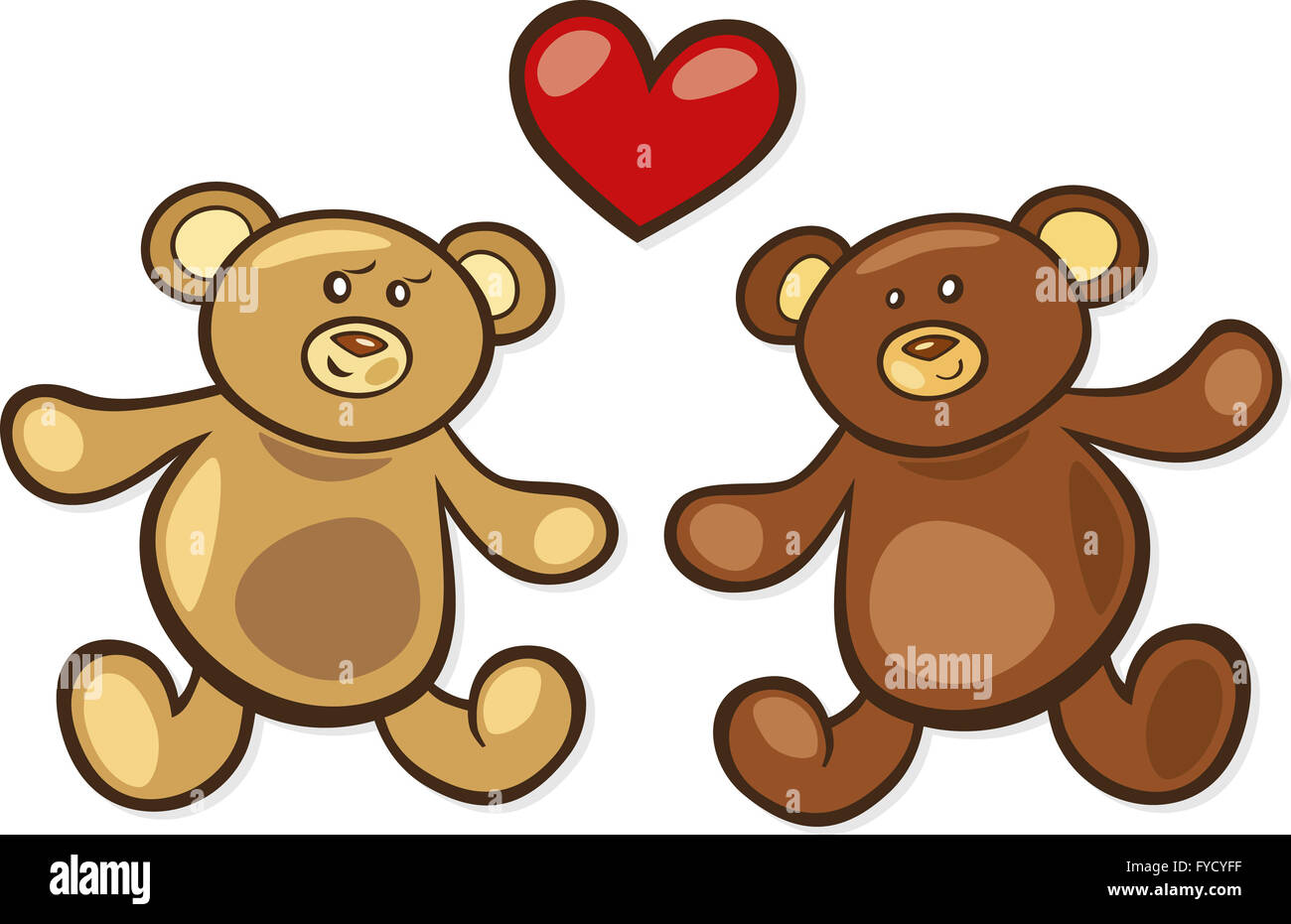 Teddy bears in love Stock Photo - Alamy