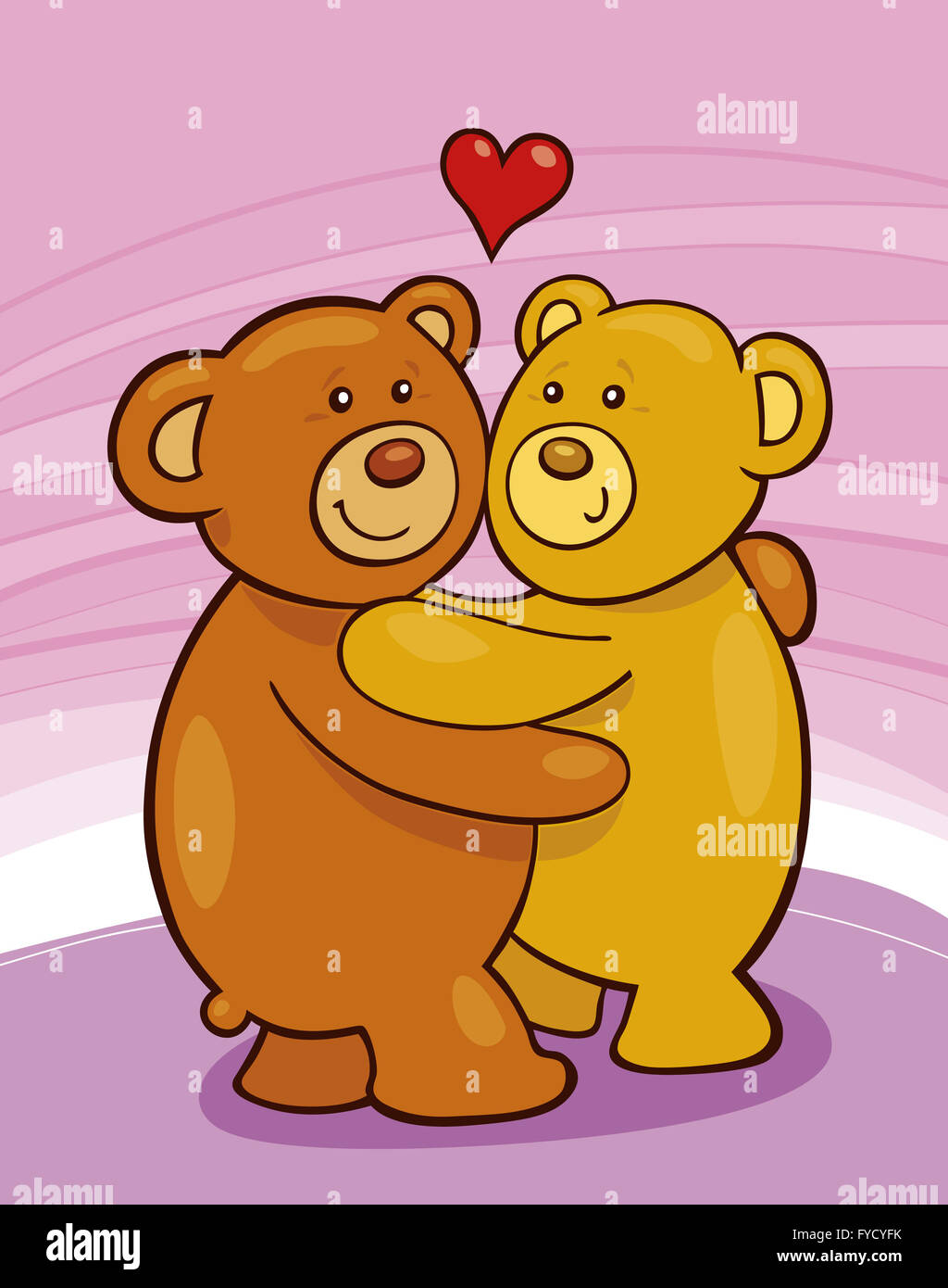 Teddy bears in love Stock Photo - Alamy
