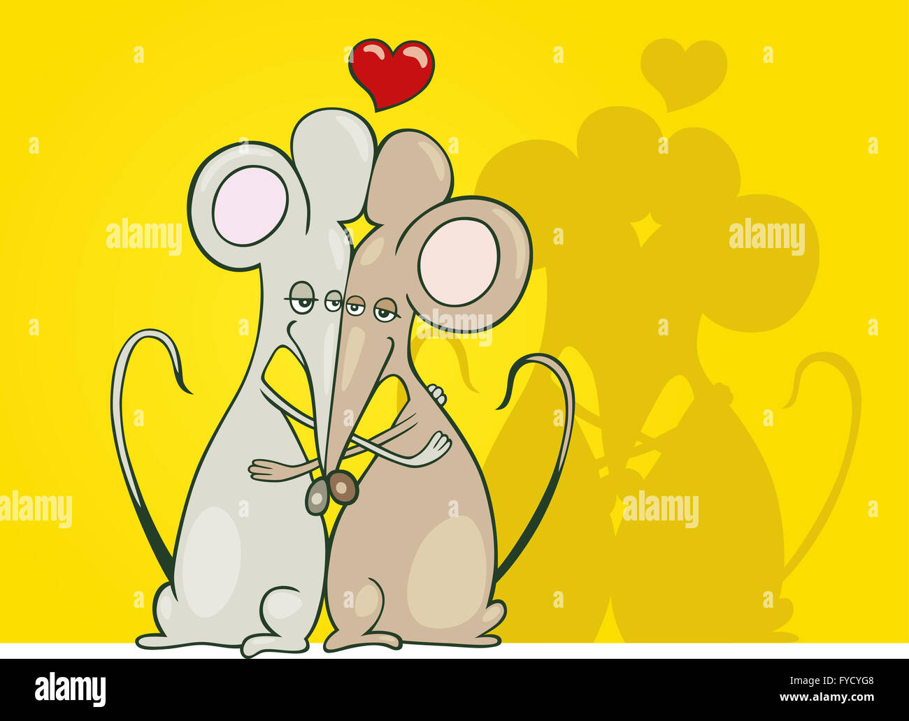 Mice in love Stock Photo - Alamy