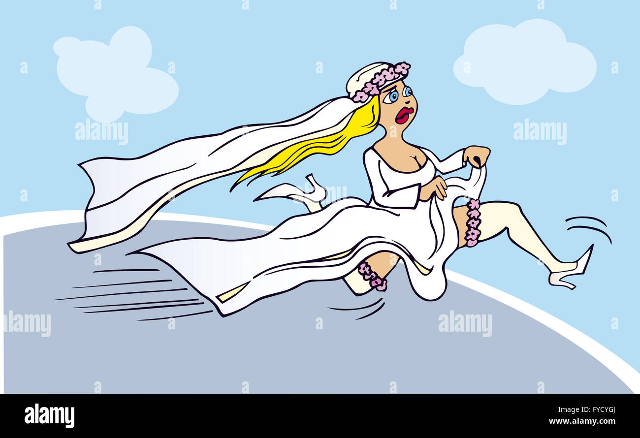 Run away bride hi-res stock photography and images - Alamy