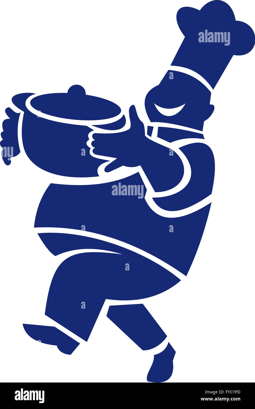 Chef walking Cut Out Stock Images & Pictures - Alamy