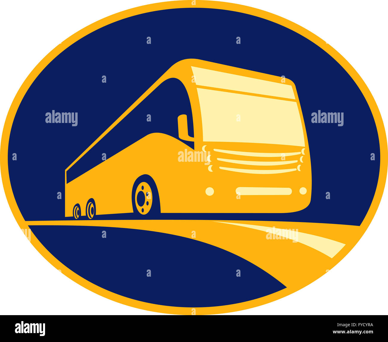tourist coach bus icon Stock Photo - Alamy