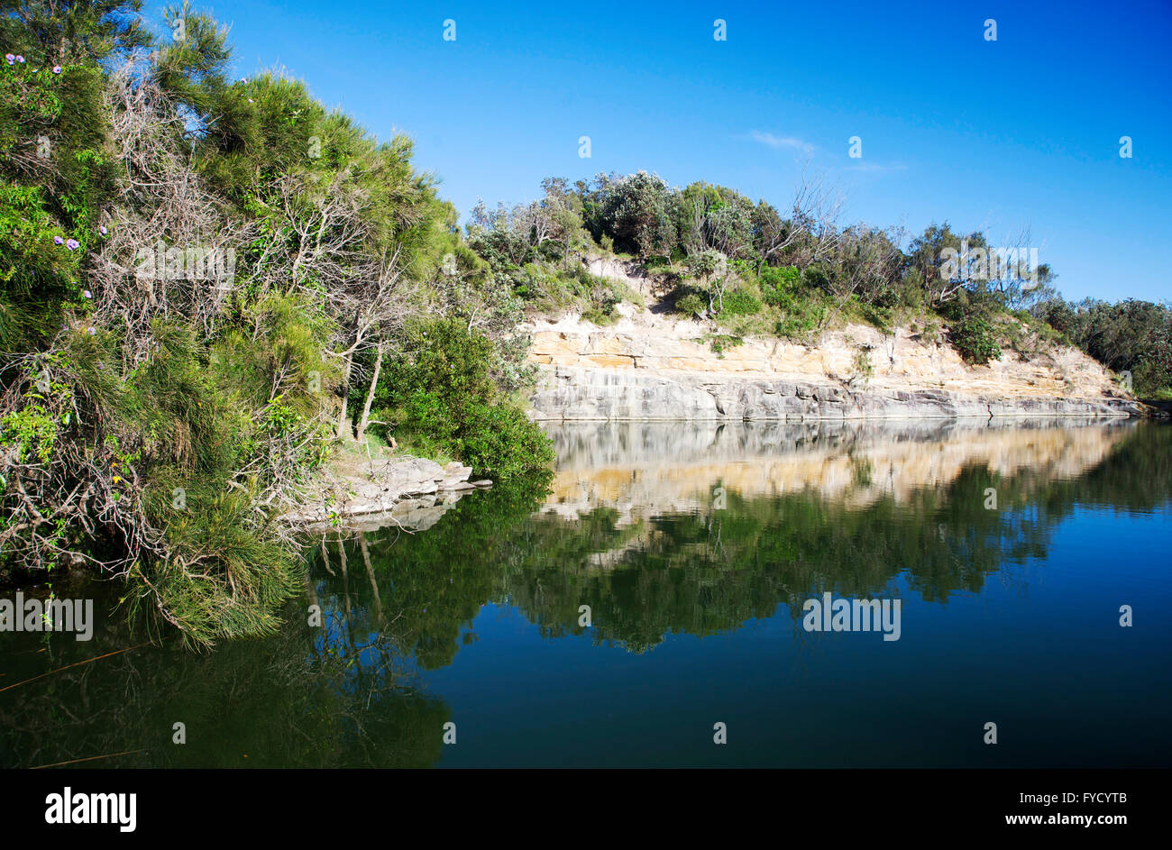 Blue pools, Angourie Stock Photo - Alamy