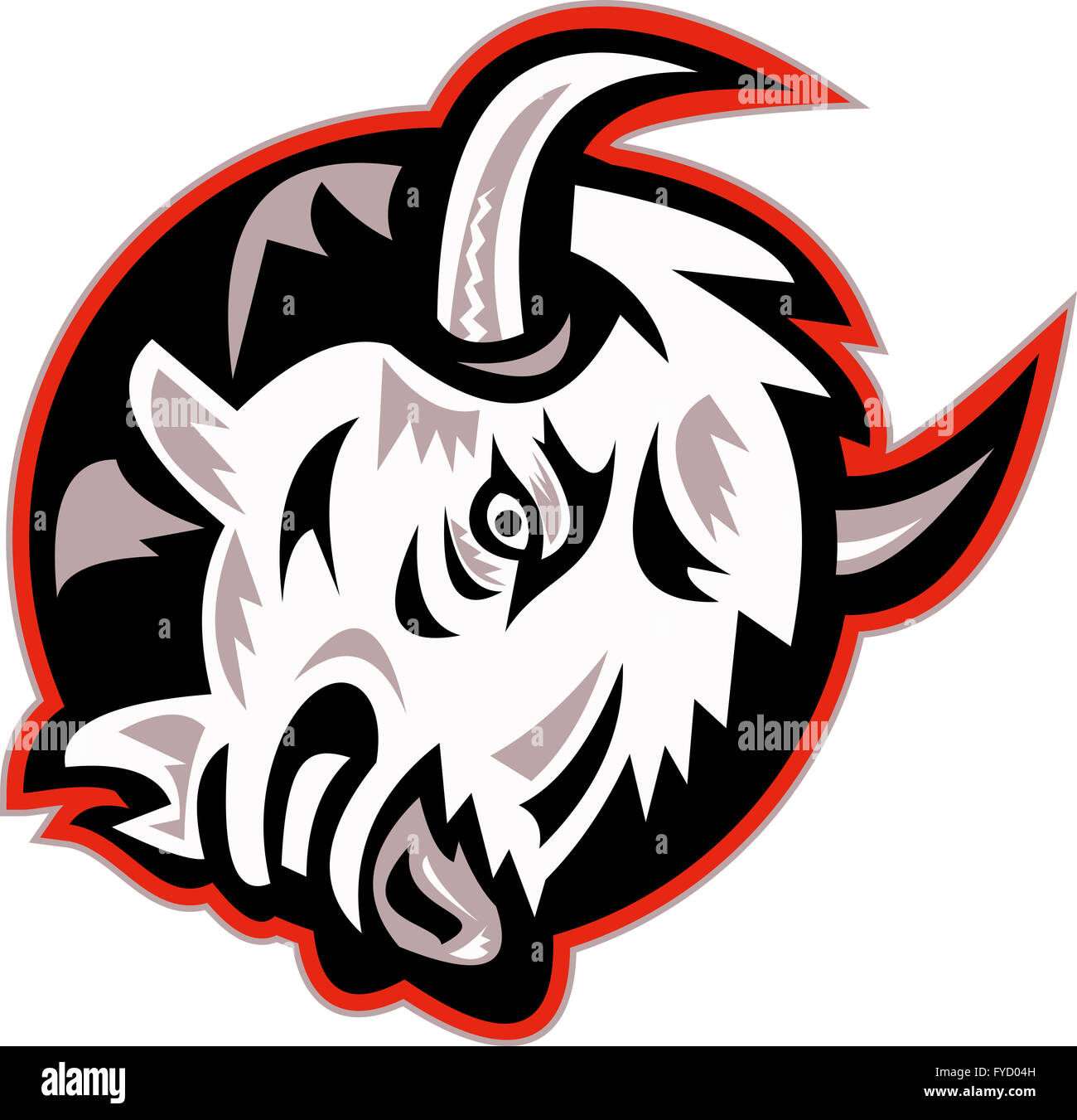 angry bison head ready to attack Stock Photo - Alamy