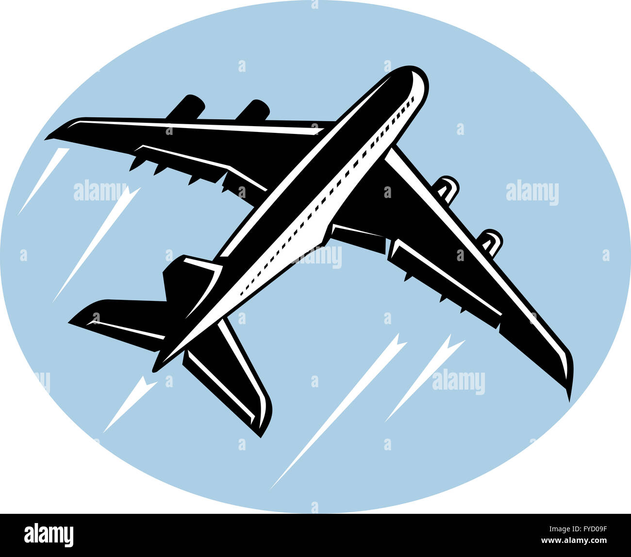 Jumbo jet airliner taking off Stock Photo - Alamy