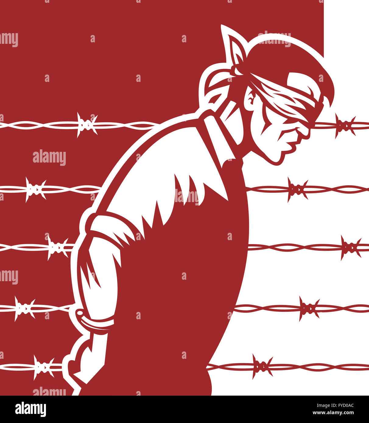 Prisoner blindfolded and hands tied Stock Photo - Alamy Prisoner blindfolded and hands tied Stock Photo - Alamy