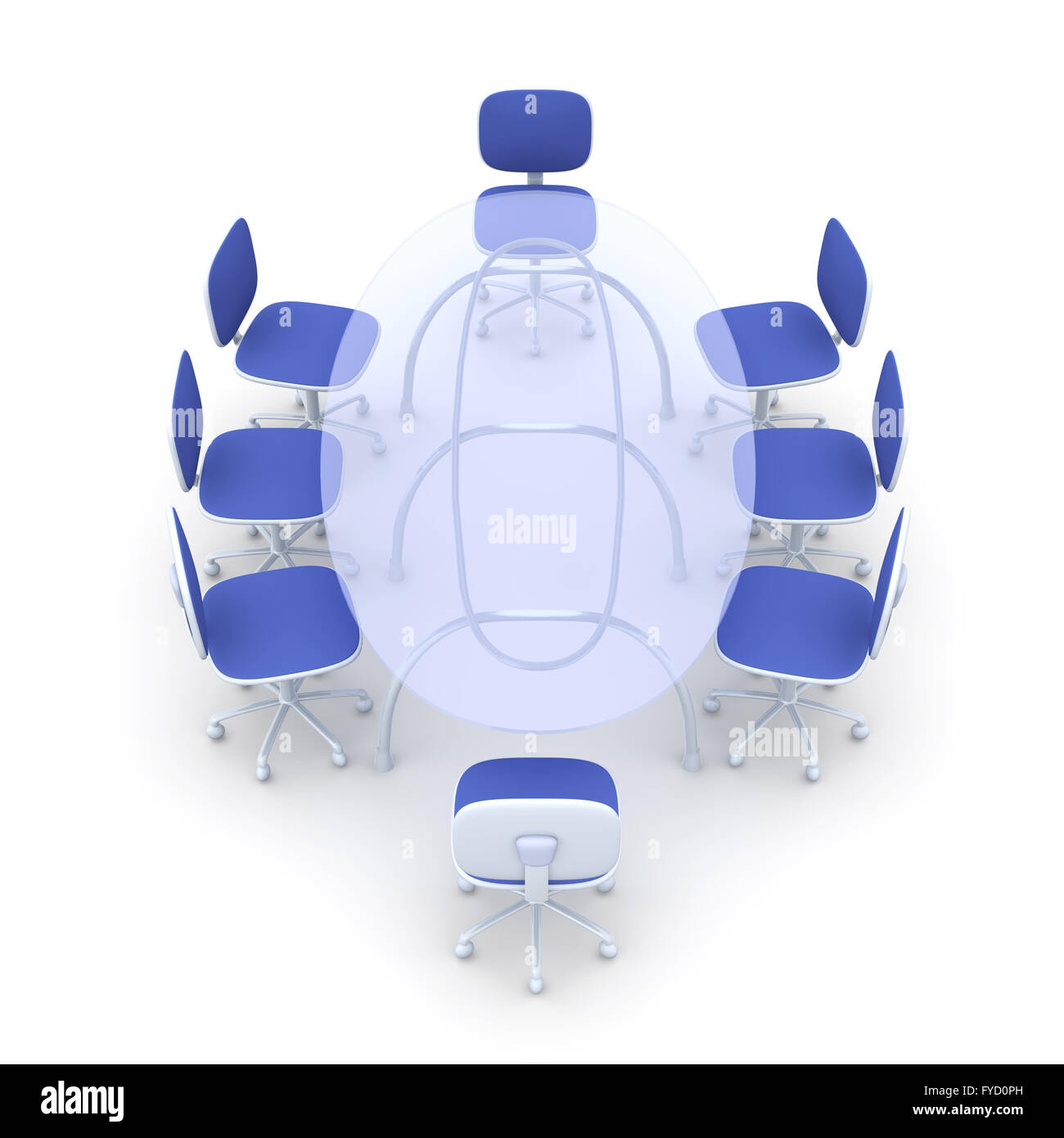 3d digital render table chair Cut Out Stock Images & Pictures - Alamy