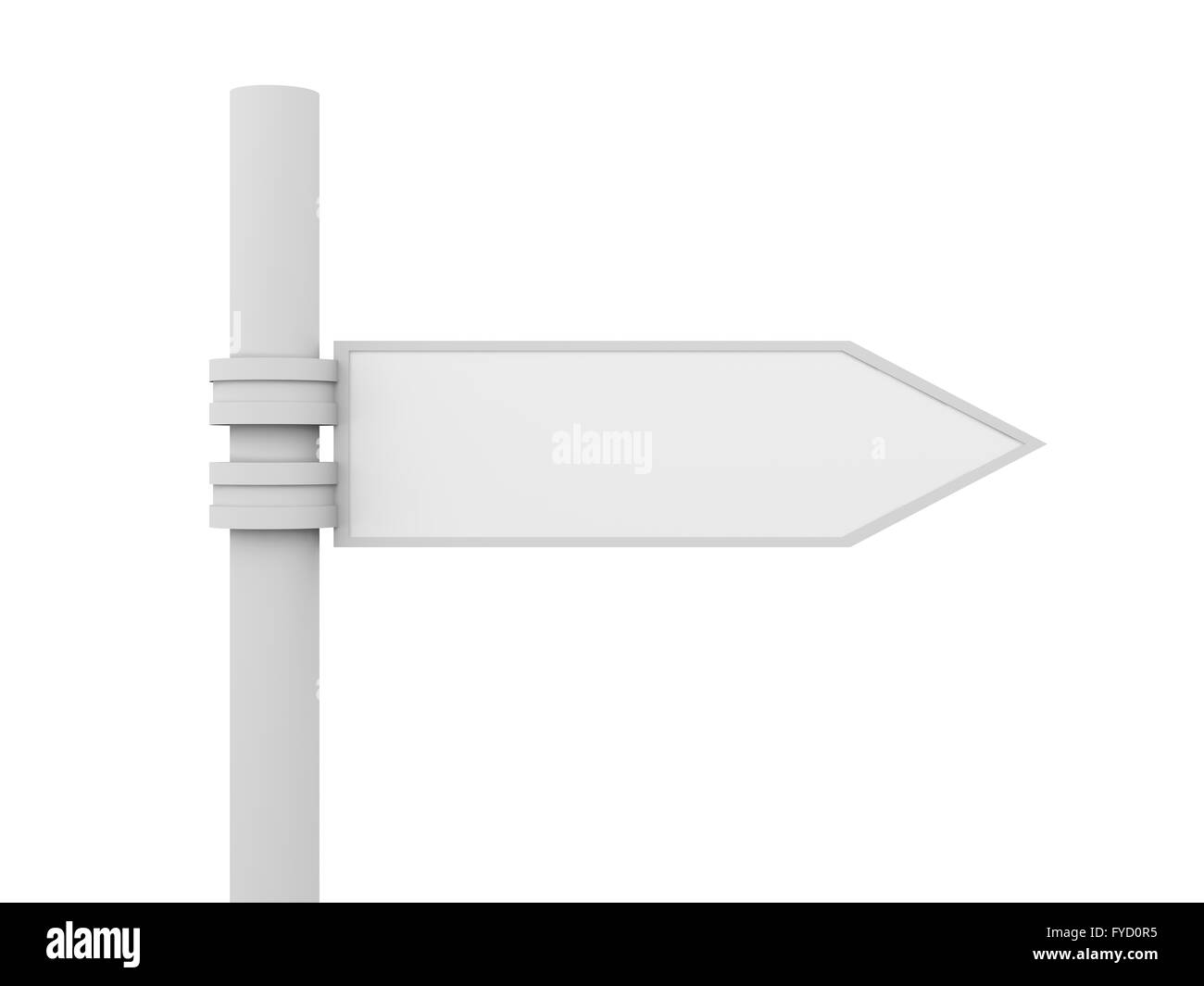 Blank destination signpost Black and White Stock Photos & Images - Alamy