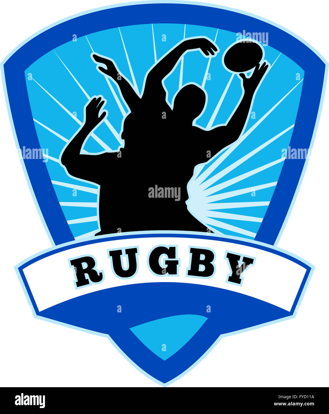 Illustration Rugby Player Throw Line Out High Resolution Stock ...