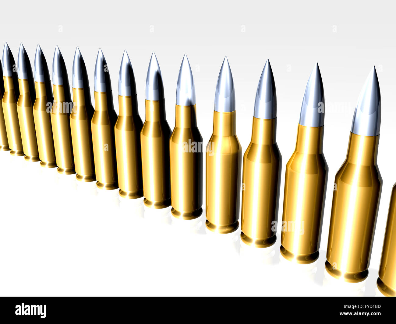 Bullets in line Stock Photo - Alamy