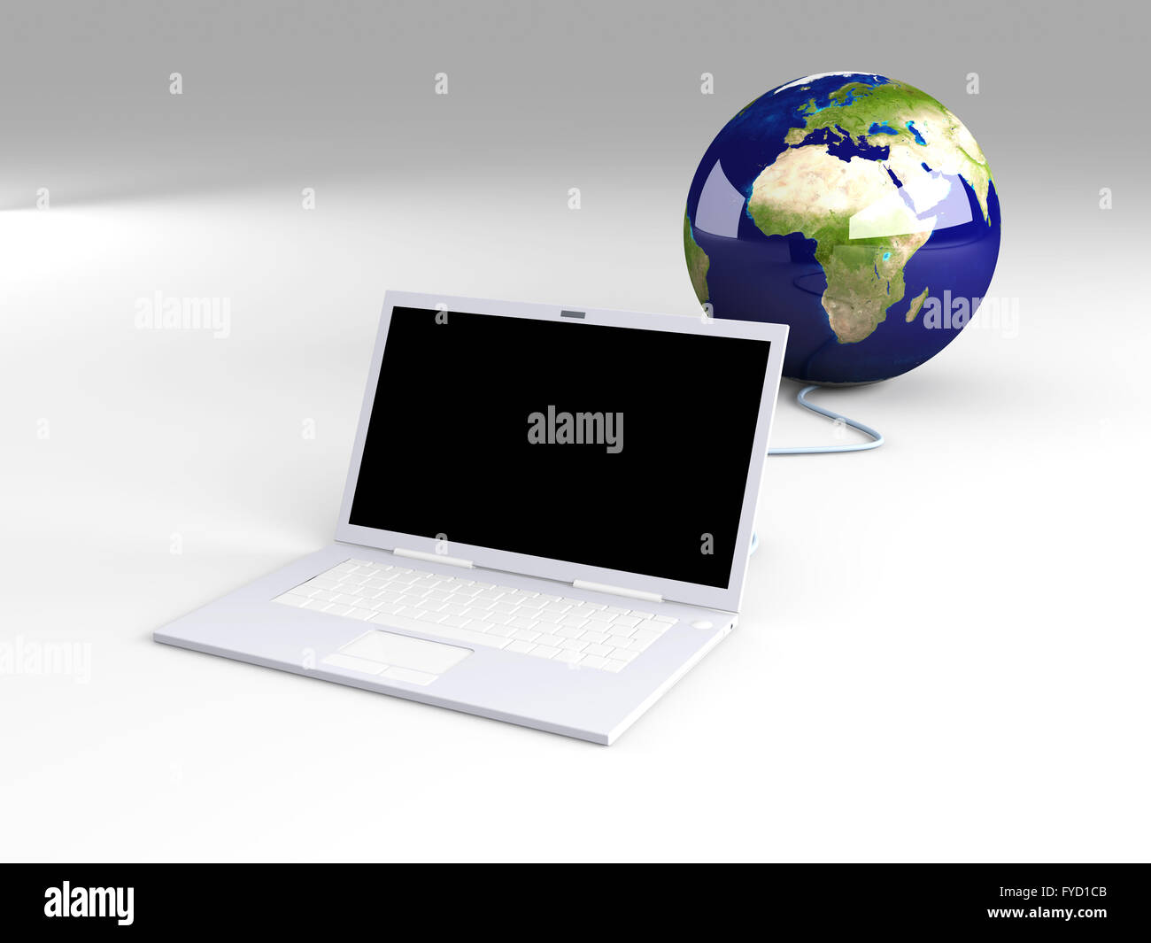 Render laptop connected internet hi-res stock photography and images ...