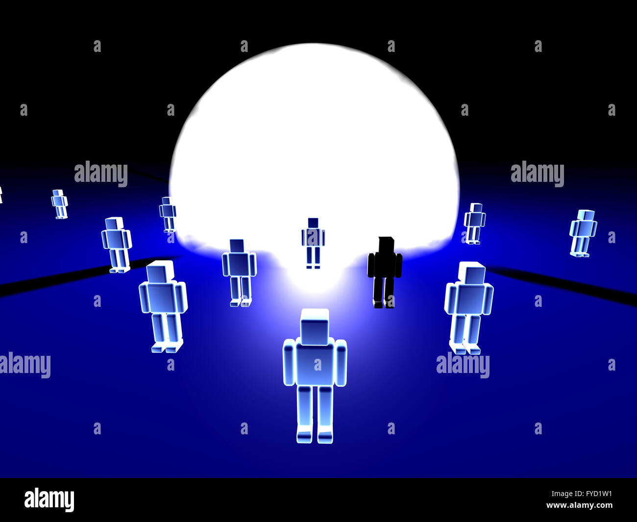 Out of the light Stock Photo - Alamy