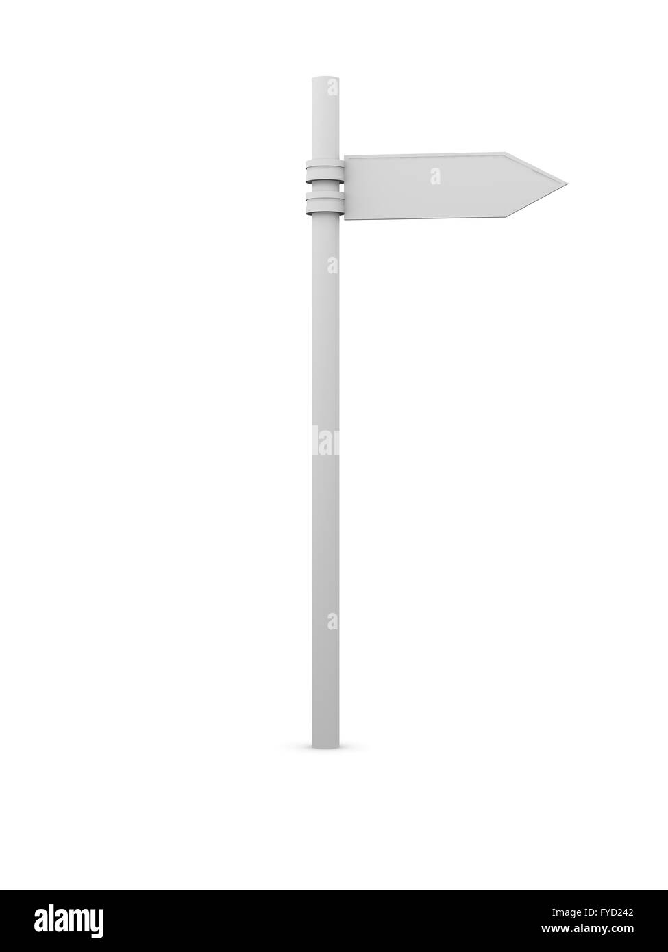 Blank destination signpost Black and White Stock Photos & Images - Alamy