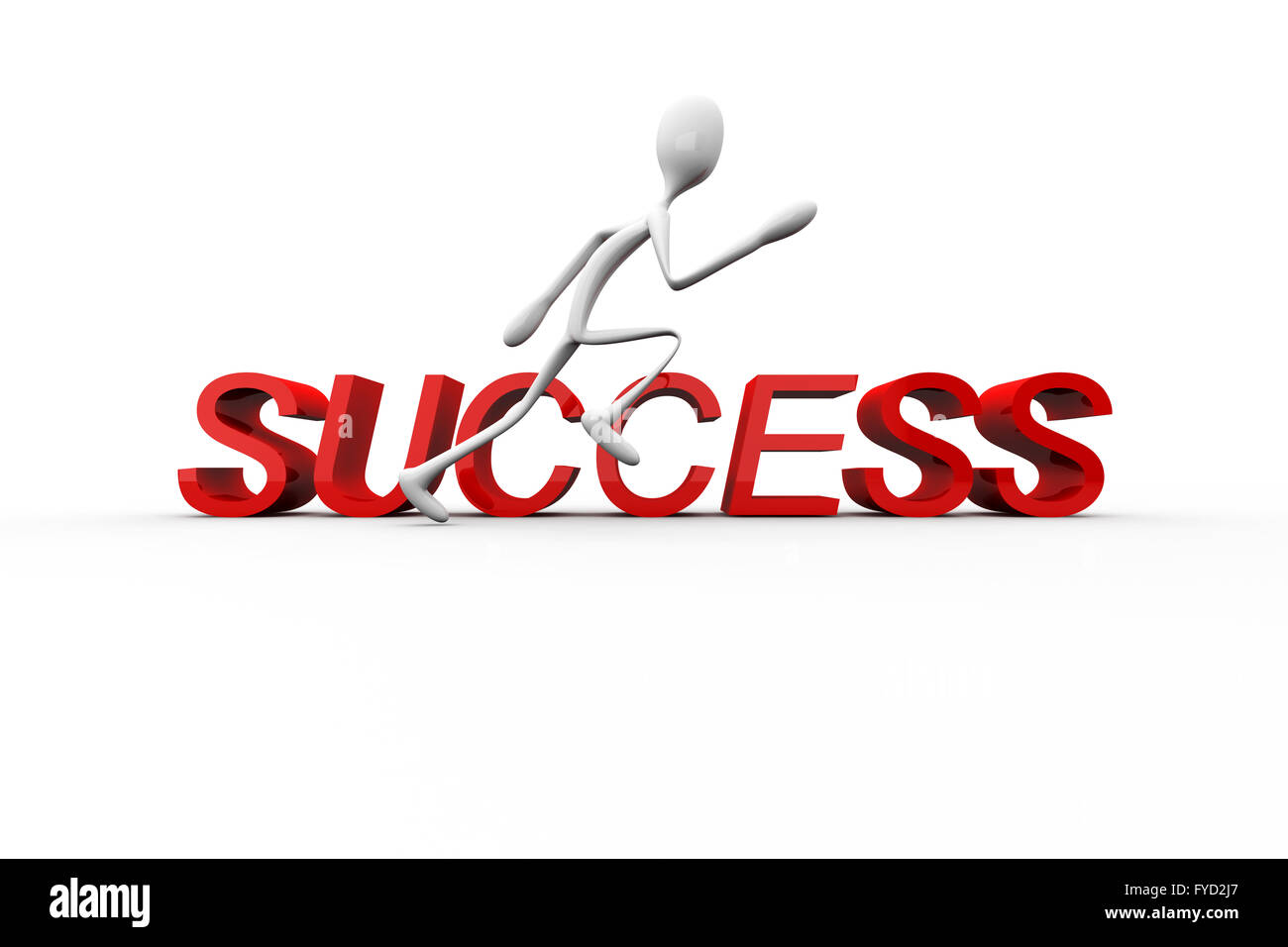 Running to Success Stock Photo - Alamy
