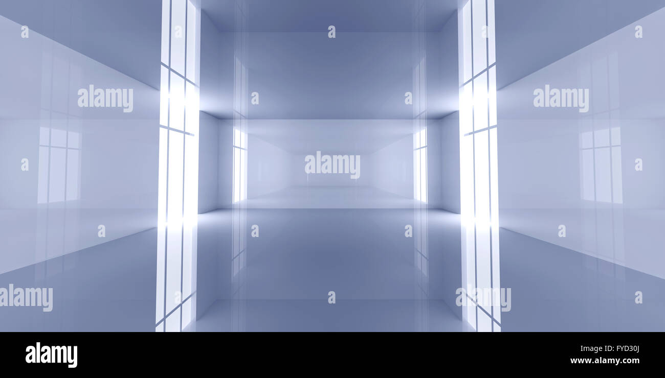 Reflective room for 3d render hi-res stock photography and images - Alamy