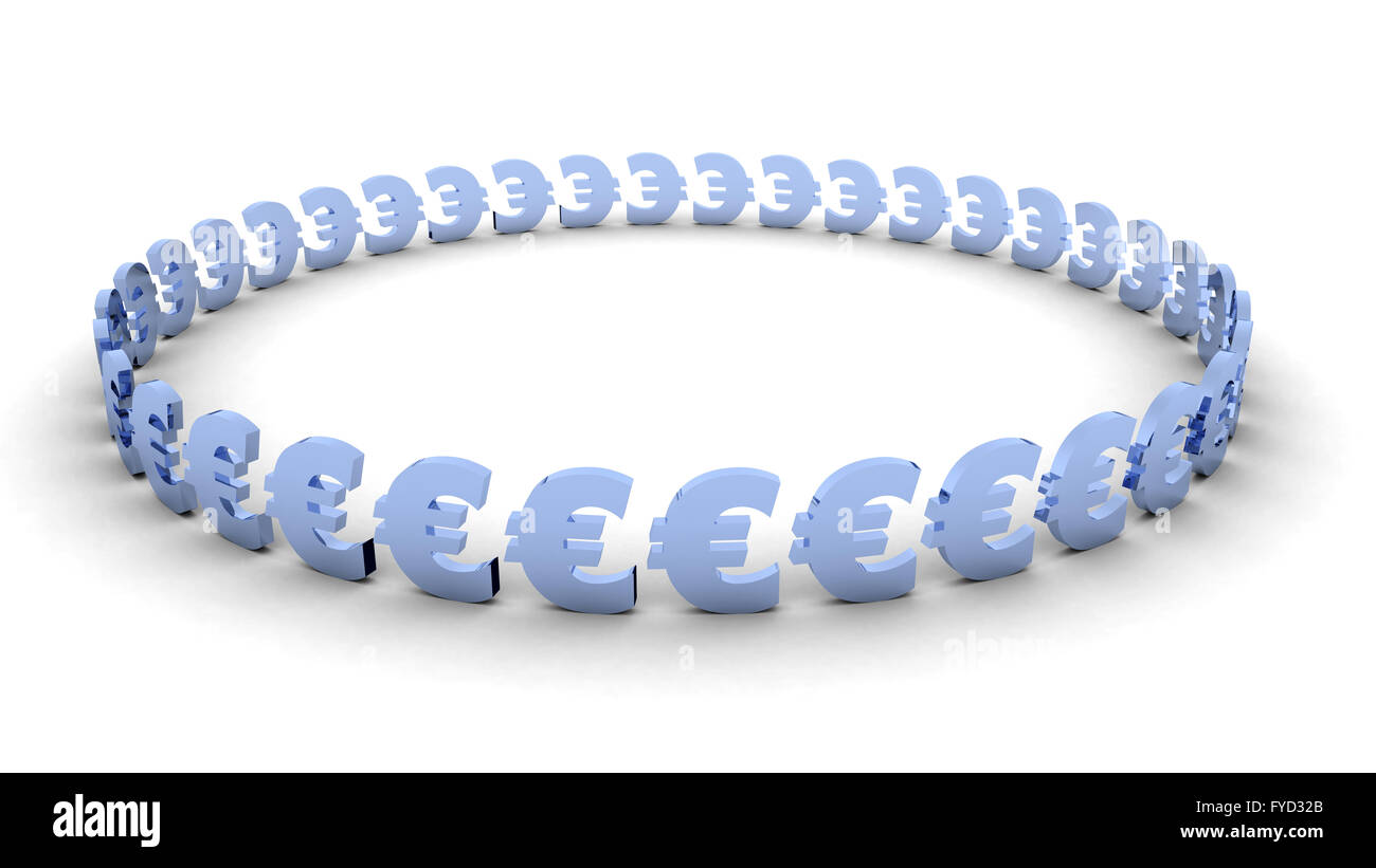 3d cgi symbol euro euro Cut Out Stock Images & Pictures - Alamy