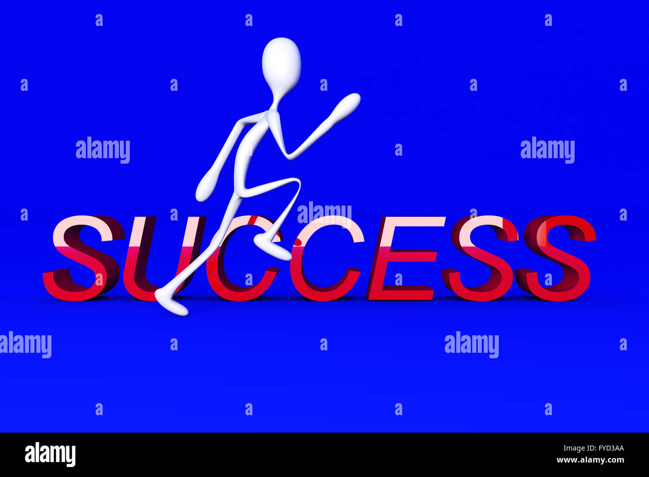 Running to Success Stock Photo - Alamy