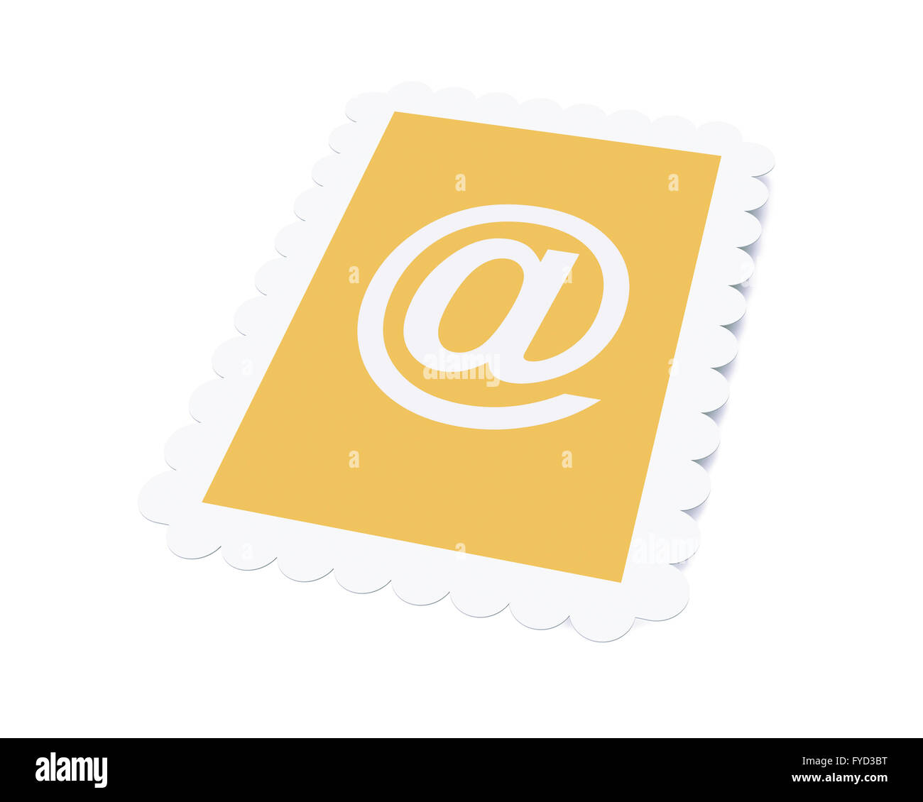 Email Postage stamp Stock Photo - Alamy