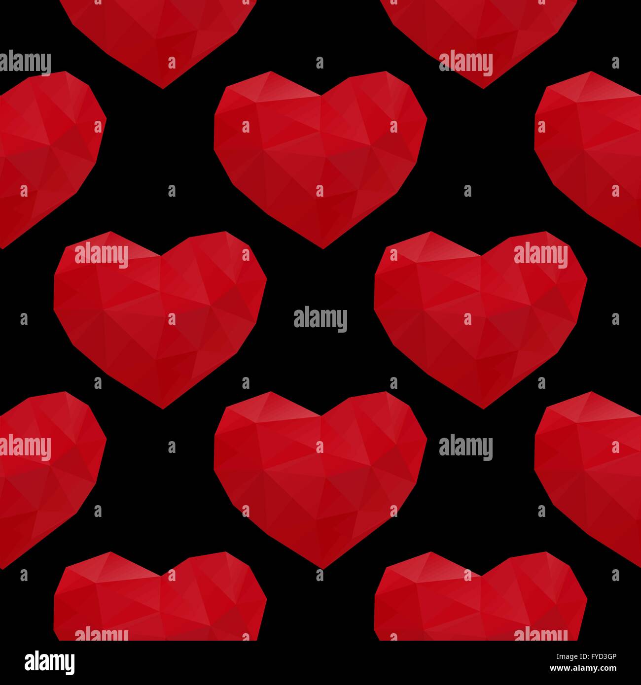 hearts low poly seamless Stock Vector Image & Art - Alamy