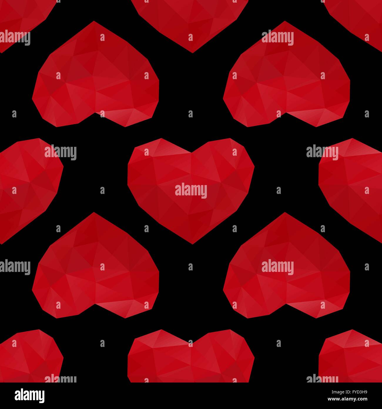 hearts low poly seamless Stock Vector Image & Art - Alamy