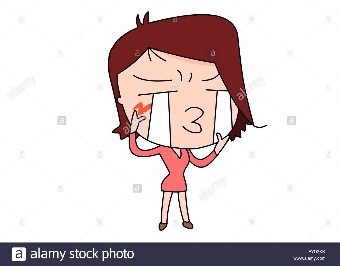 Cartoon Girl Crying Stock Photos & Cartoon Girl Crying Stock Images - Alamy