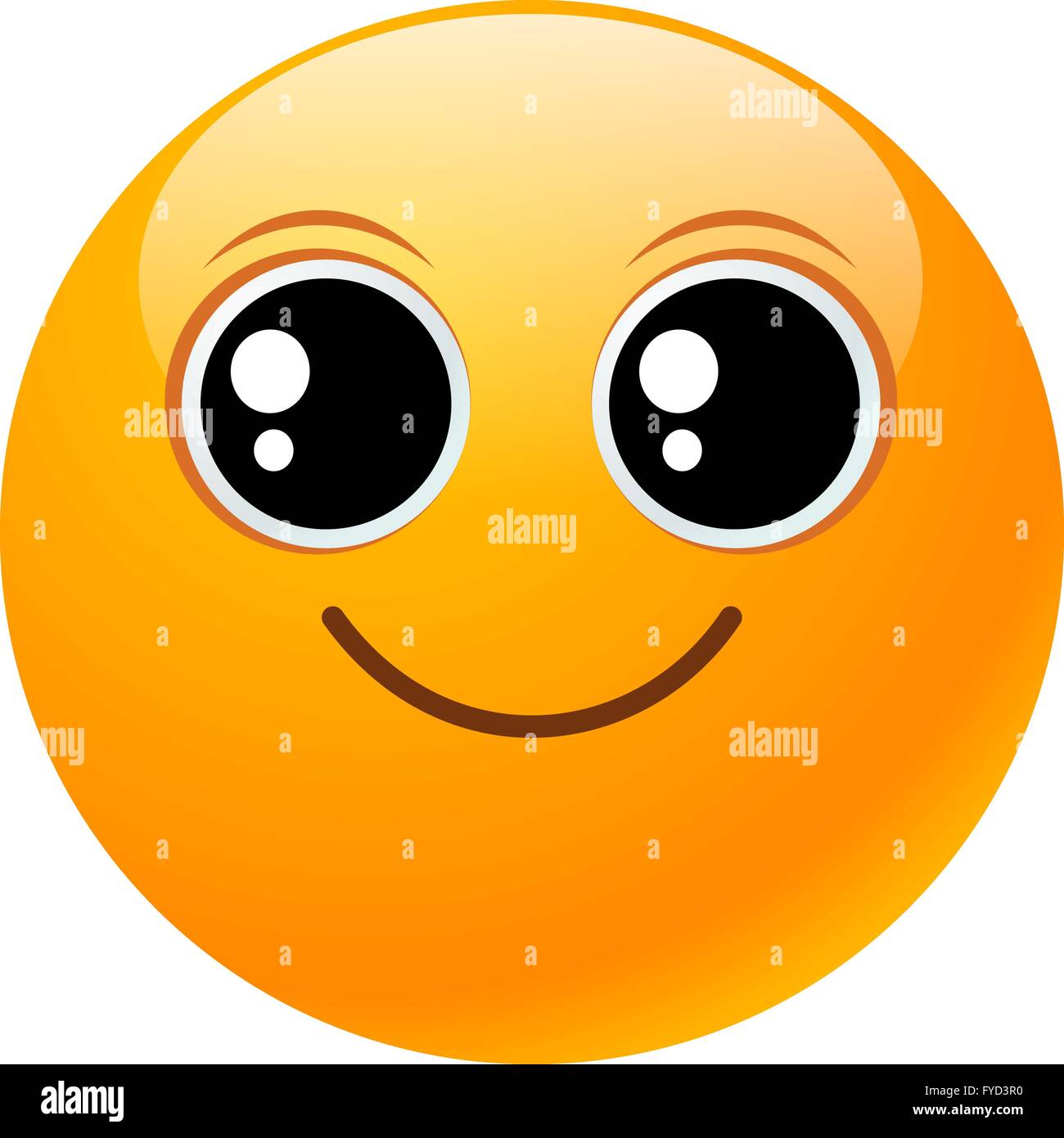 yellow round emoticon Stock Vector Image & Art - Alamy