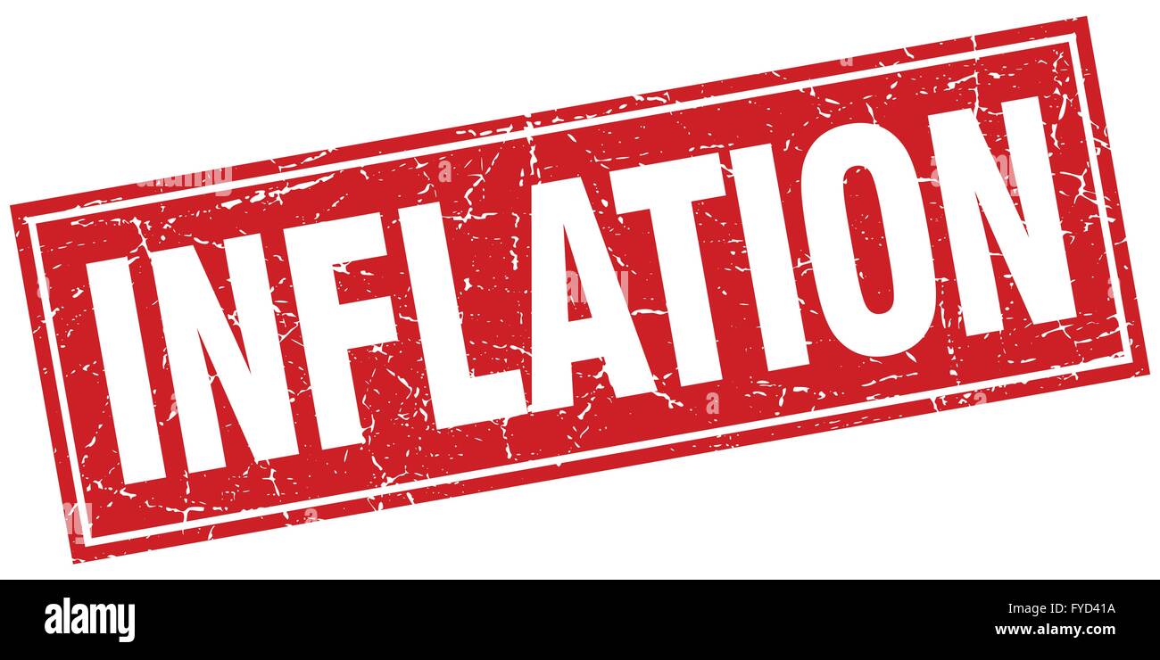 Square grunge red inflation Stock Vector Images - Alamy