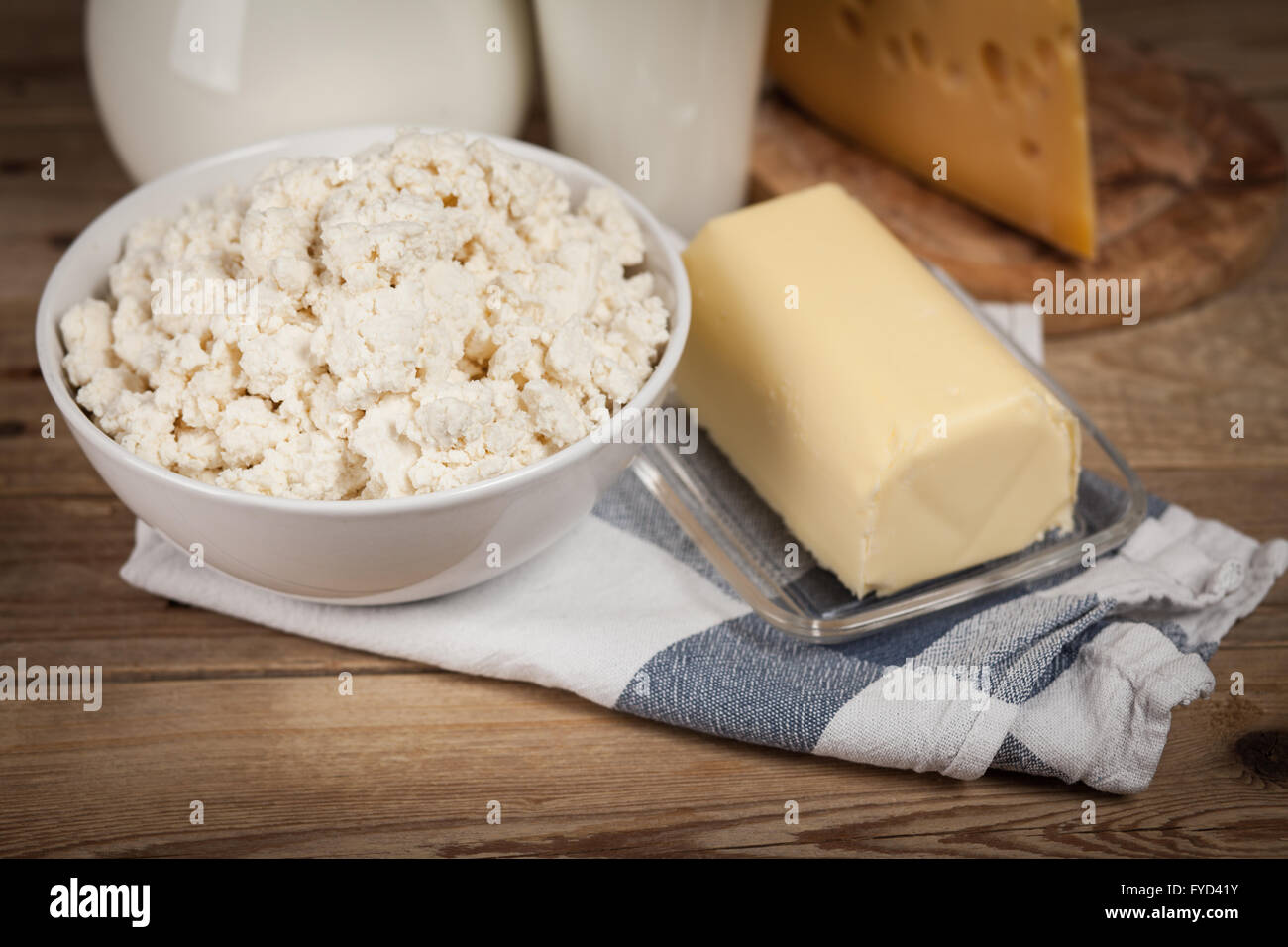 Jug milk and butter hi-res stock photography and images - Alamy