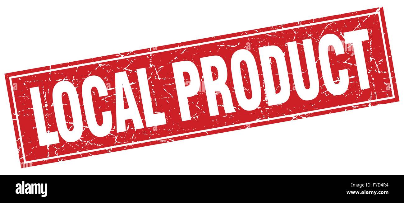 Square grunge red local Stock Vector Images - Alamy