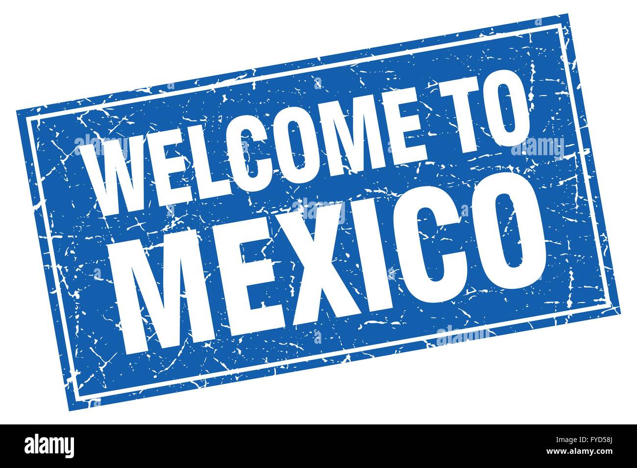 Welcome mexico stamp Stock Vector Images - Alamy