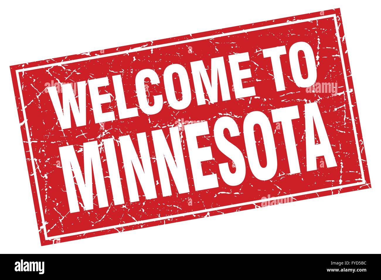 Minnesota red square grunge welcome to stamp Stock Vector Image & Art ...