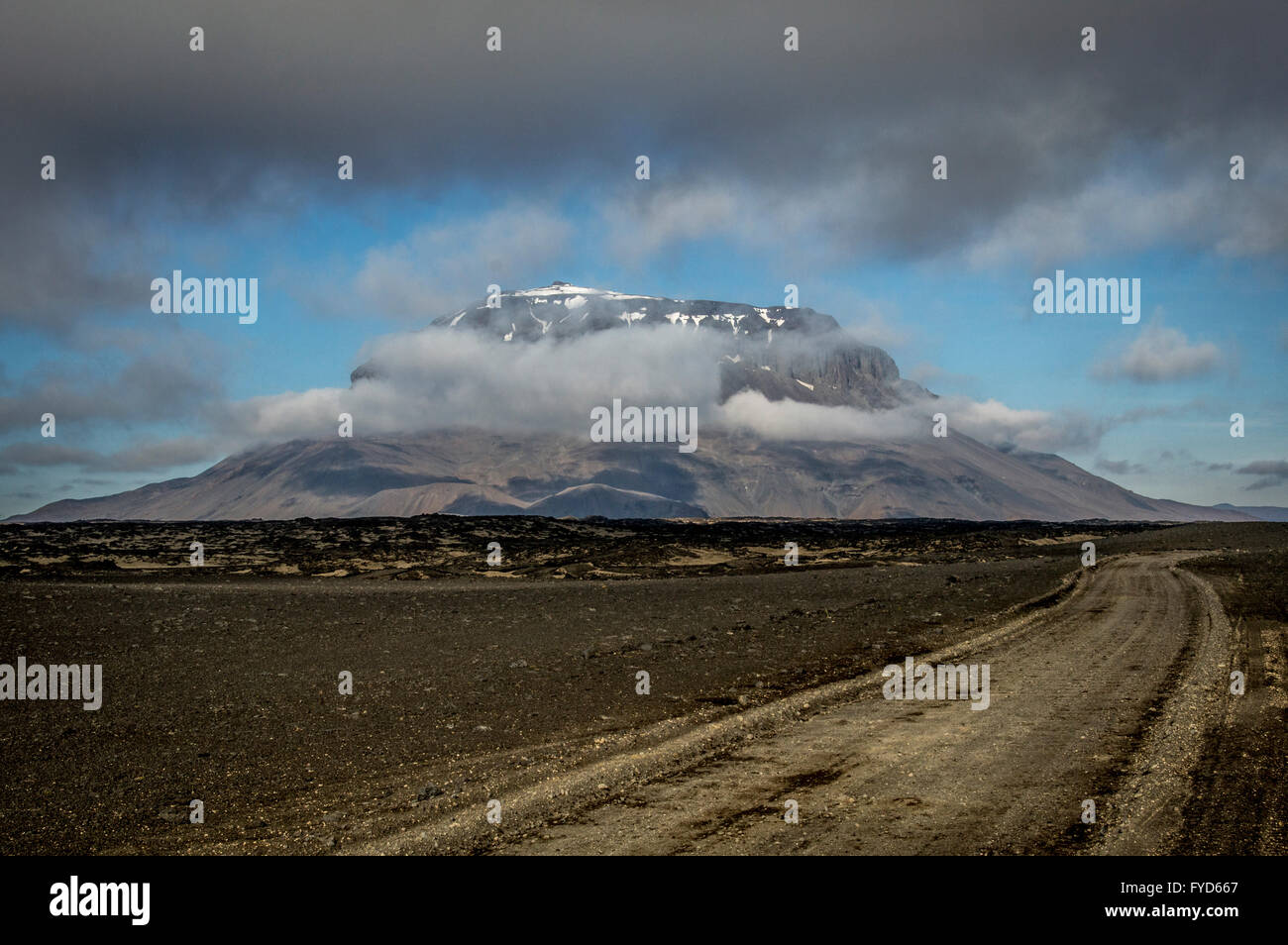 Heroubreio (The Queen) volcano, tuya, Highlands of Iceland, Europe ...