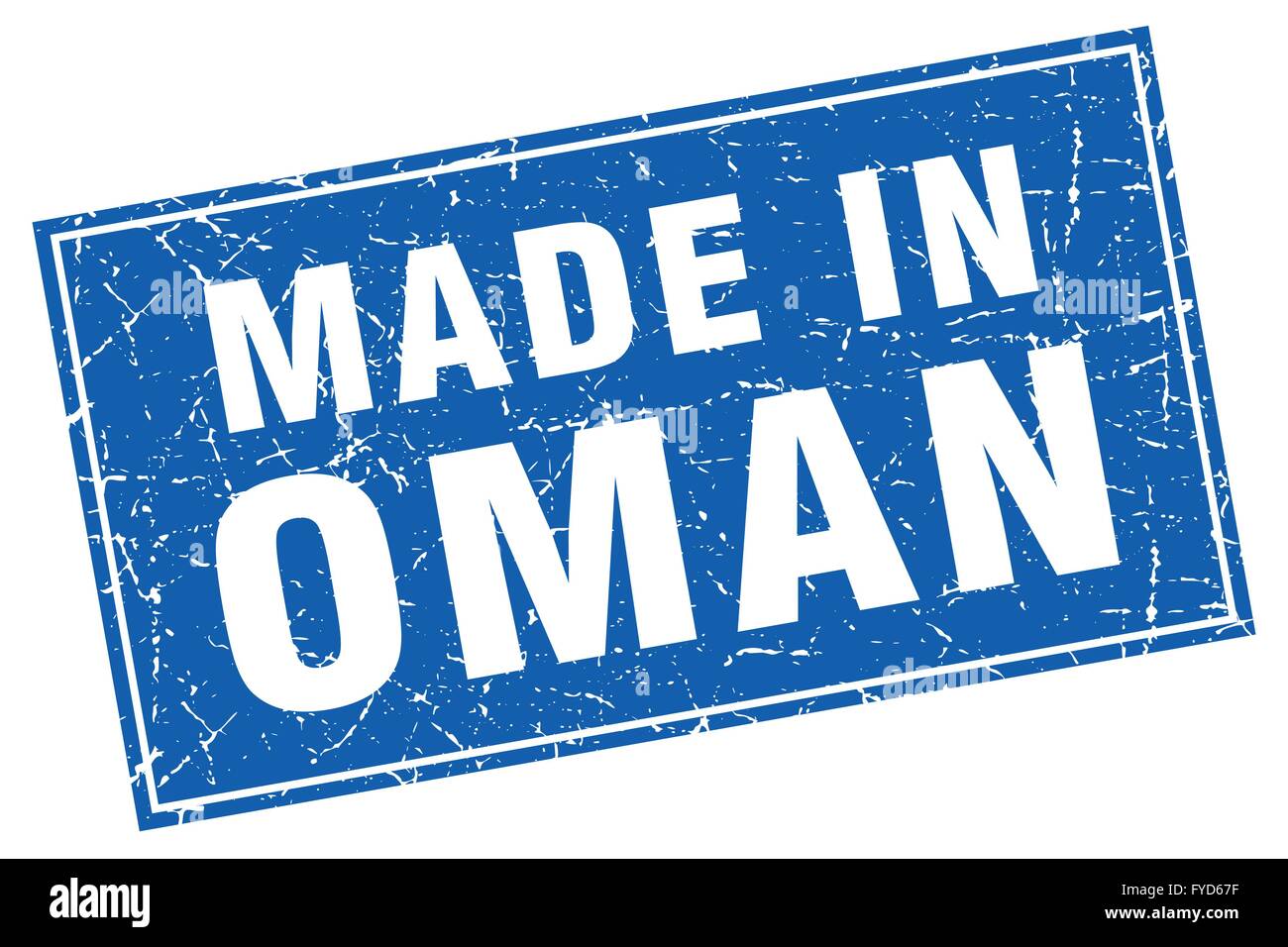 Oman blue square grunge made in stamp Stock Vector Image & Art - Alamy