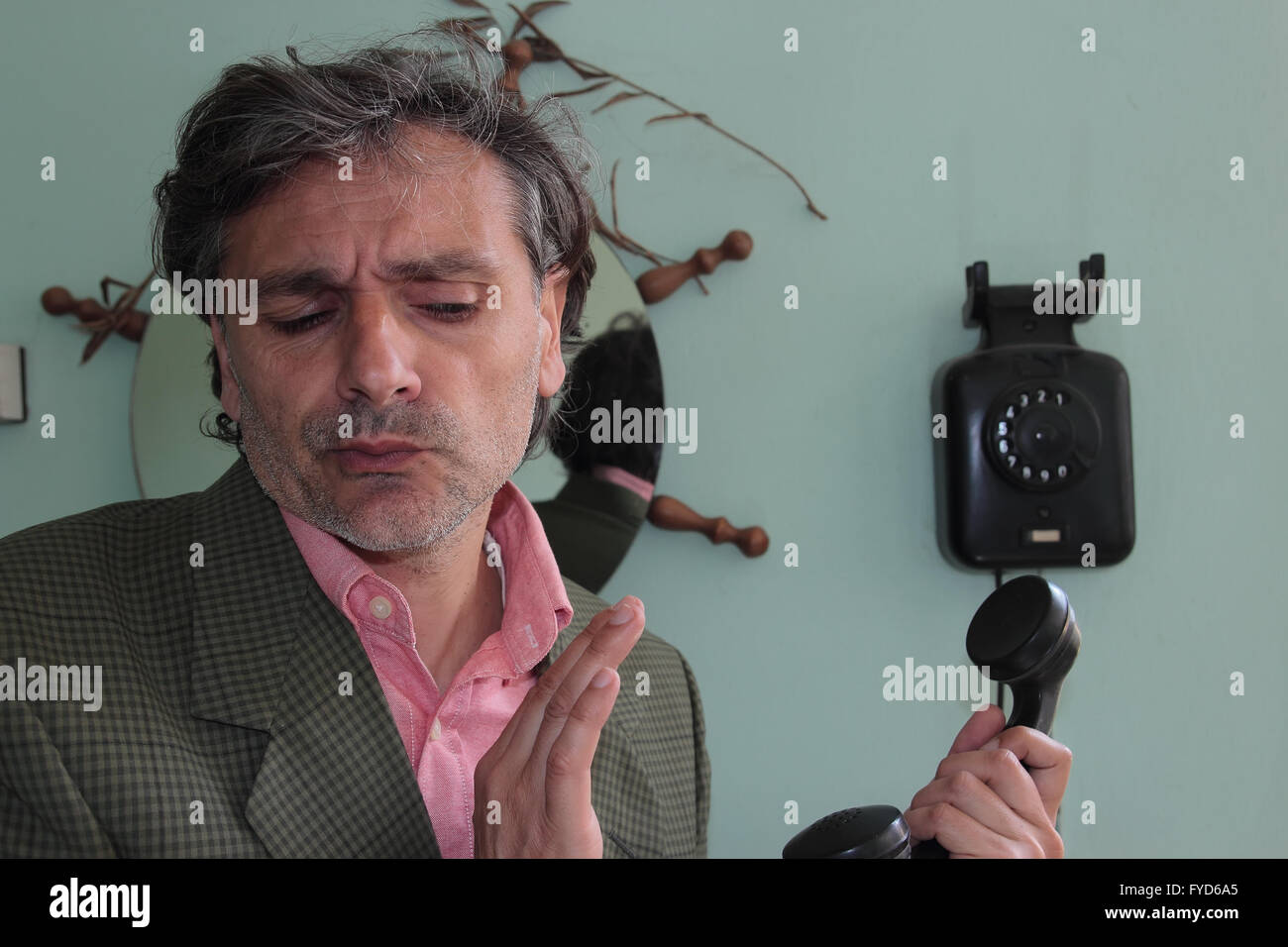 Answering the telephone hi-res stock photography and images - Alamy