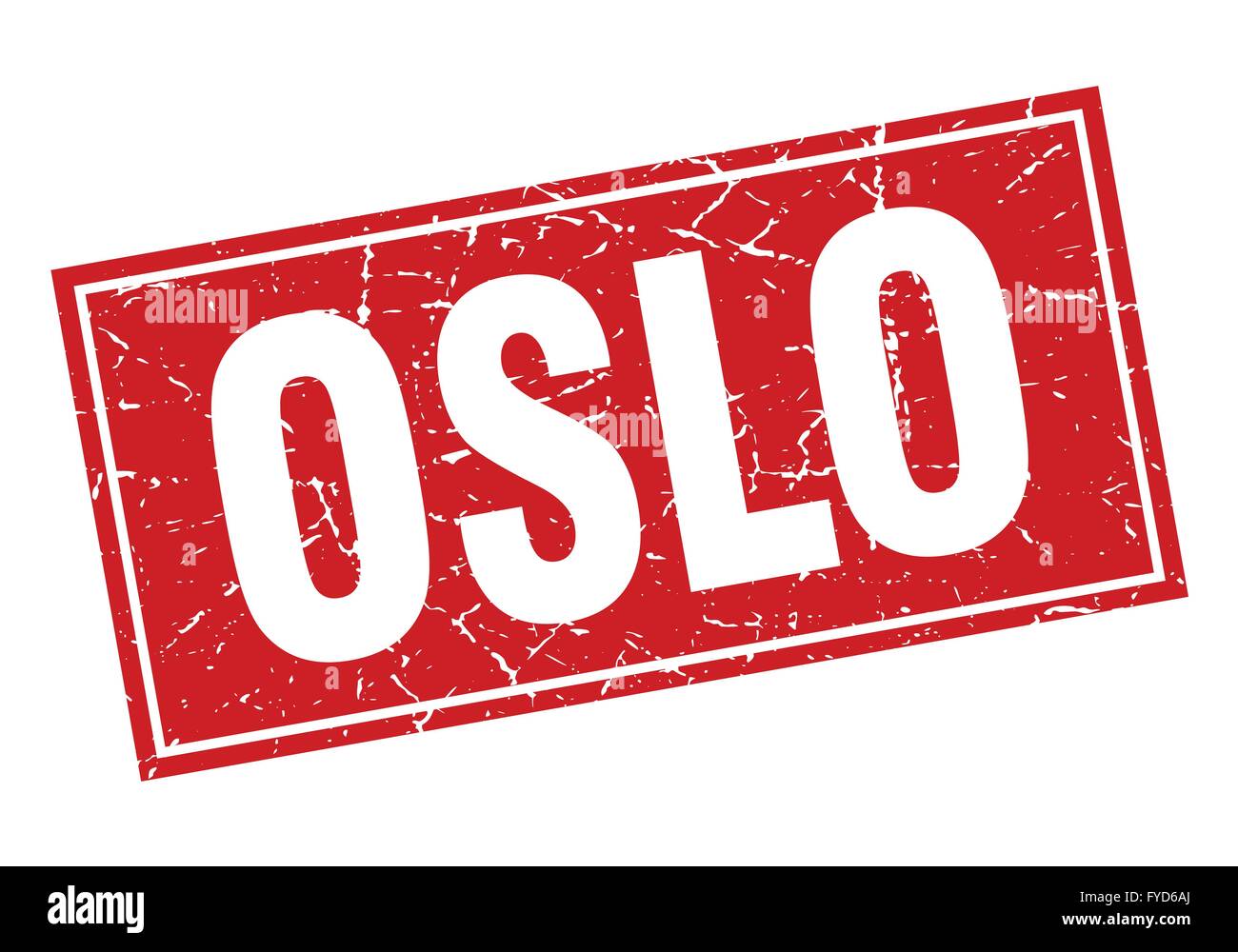 Oslo red square grunge vintage isolated stamp Stock Vector Image & Art ...