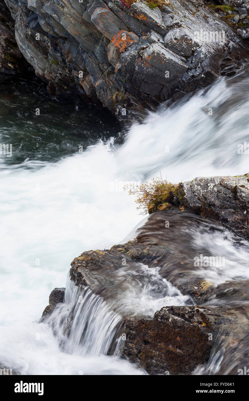 Waterfall in Norwegian brook Stock Photo - Alamy