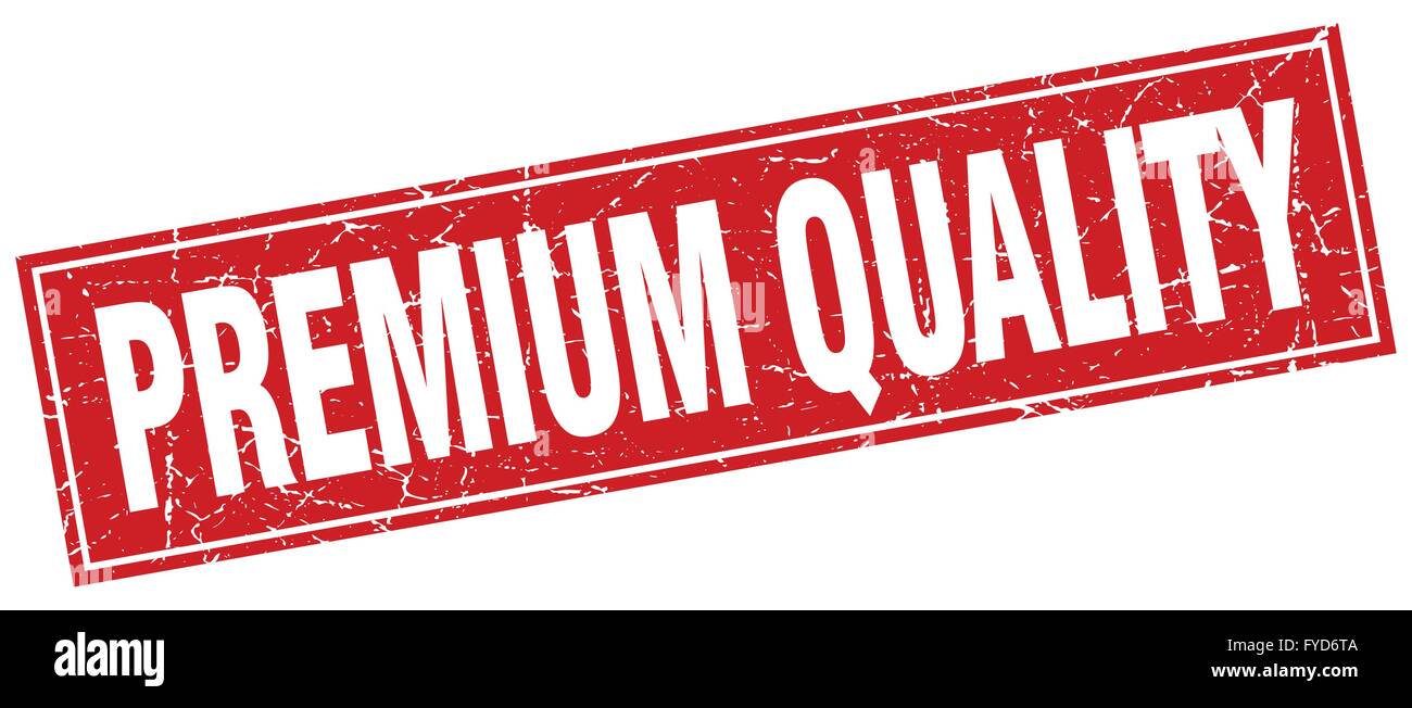 premium quality red square grunge stamp on white Stock Vector Image ...