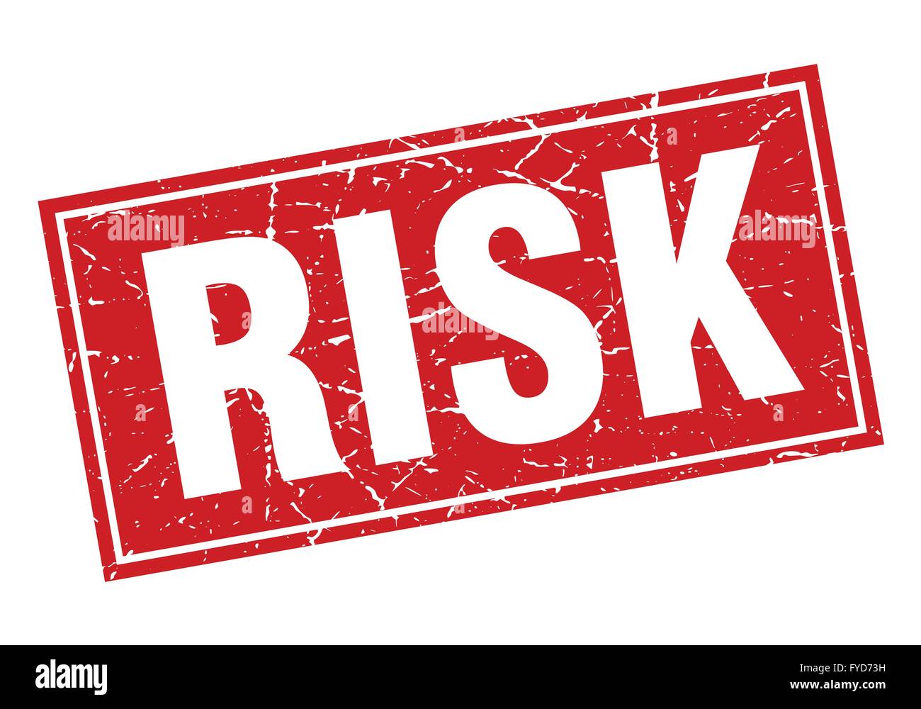 risk red square grunge stamp on white Stock Vector Image & Art - Alamy