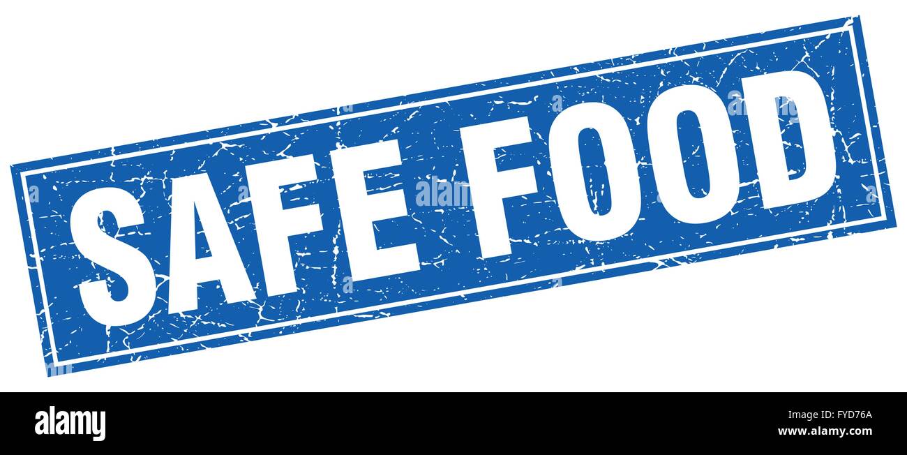 Safe food stamp square hi-res stock photography and images - Alamy