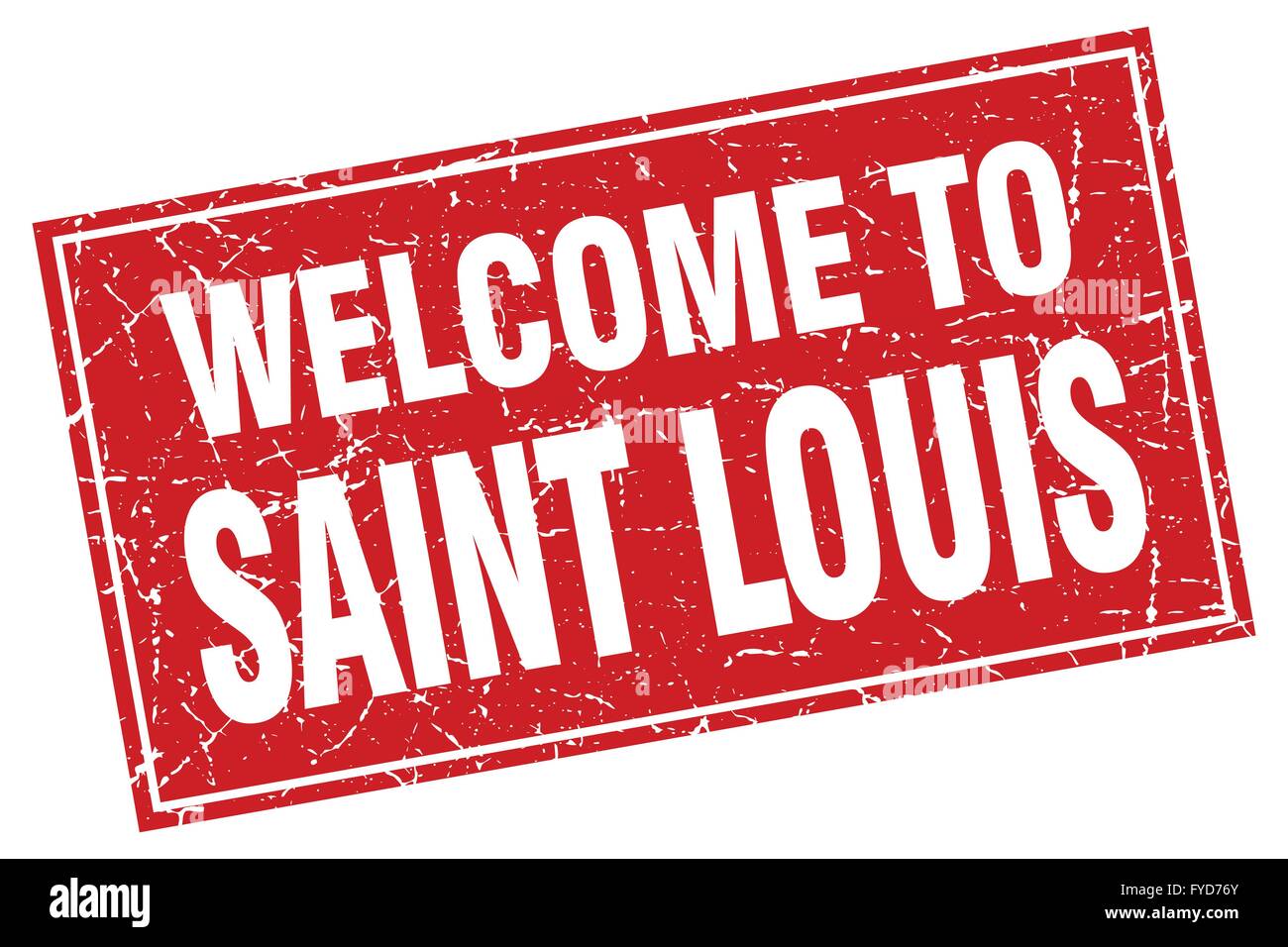 Saint Louis red square grunge welcome to stamp Stock Vector Image & Art ...